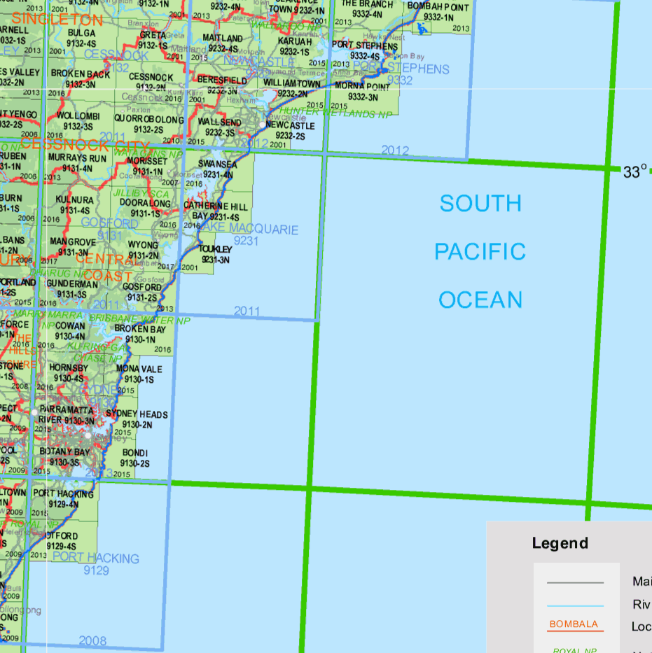 The Map Shop - NSW map Index